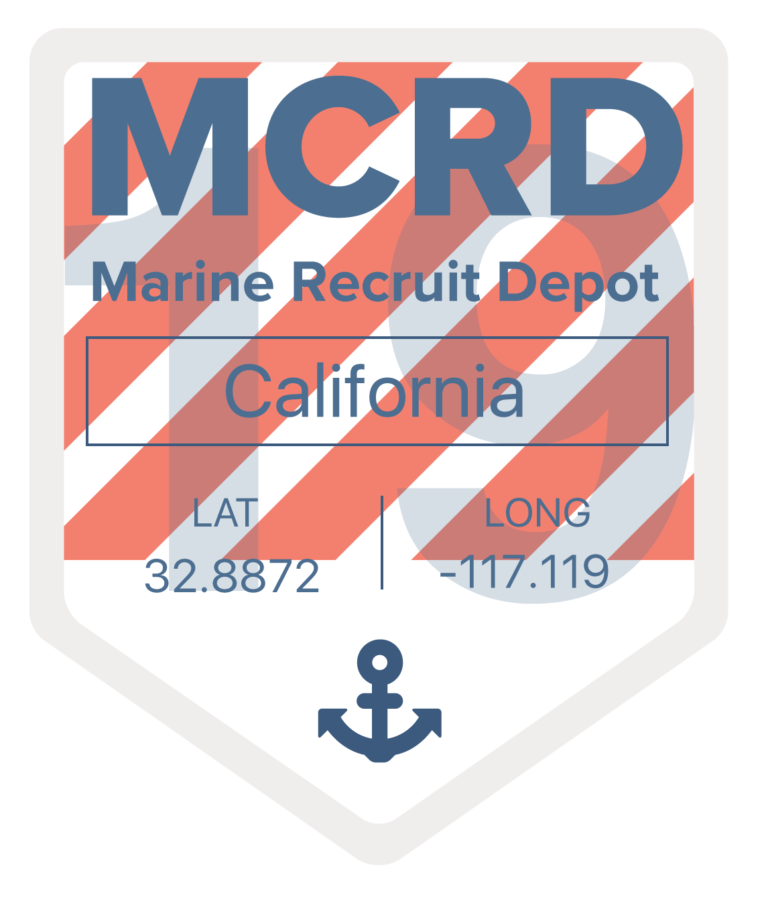 Marine Corps Recruit Depot San Diego Millie